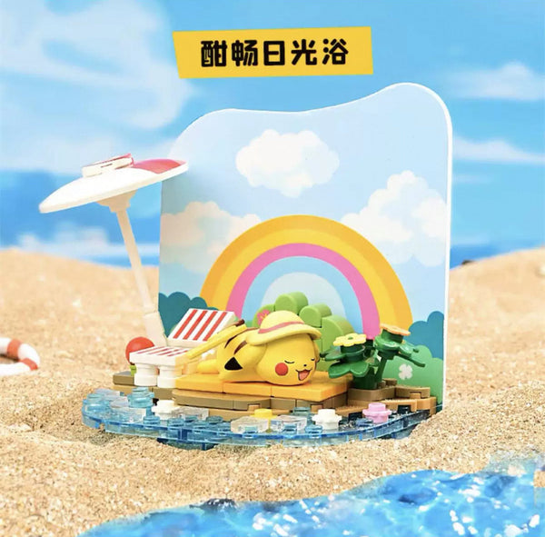 Pokemon Fun Beach Party Theme | Pikachu Psyduck Snorlax - Building Blo ...