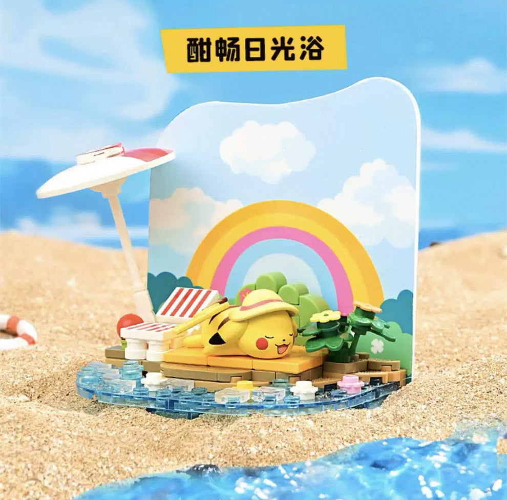 Pokemon Fun Beach Party Theme | Pikachu Psyduck Snorlax - Building Blo ...