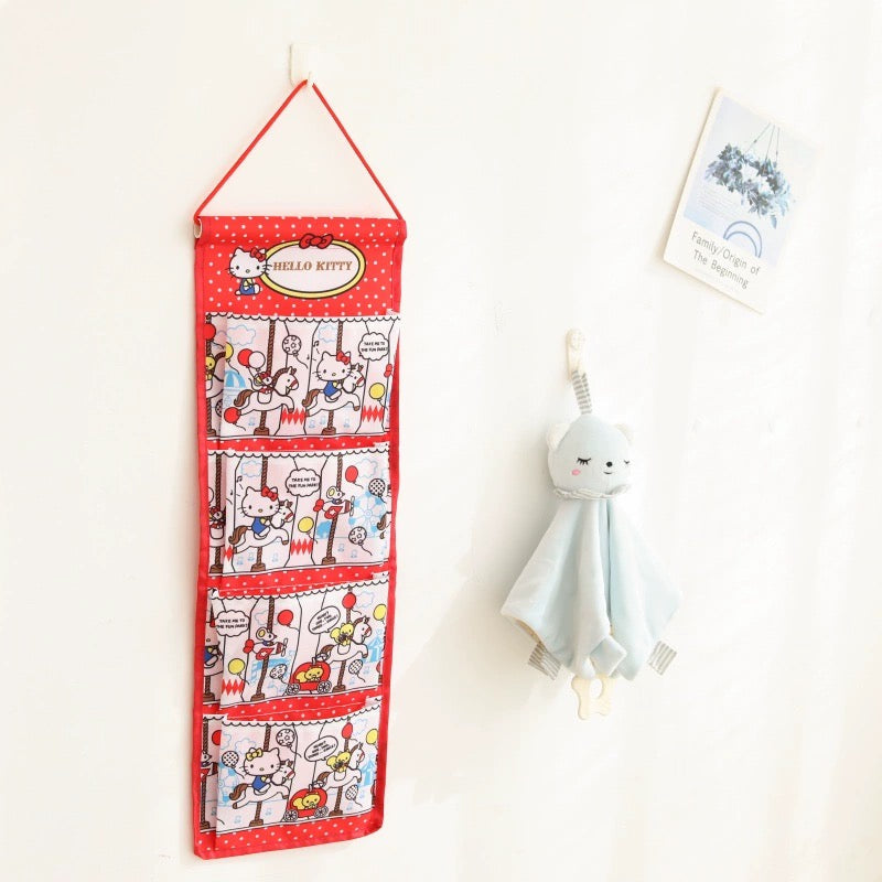 Japanese Cartoon Merry Go Round Wall Hanging Storage Caddy Bag | Hello ...