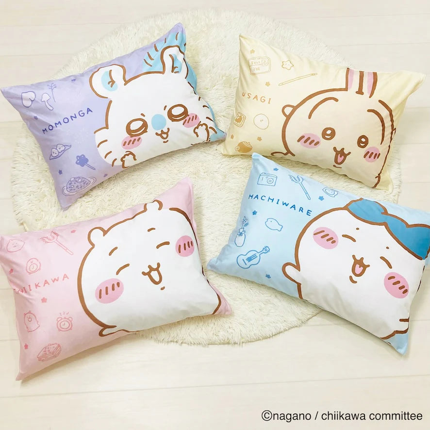 Japan ChiiKawa | ChiiKawa Hachiware Usagi Momonga Cute Icon Pillowcase ...