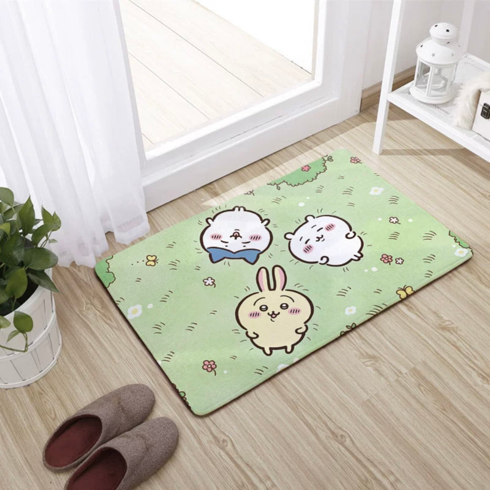 Japanese Cartoon ChiiKawa Soft Floor Mat | Daily ChiiKawa Hachiware Us ...