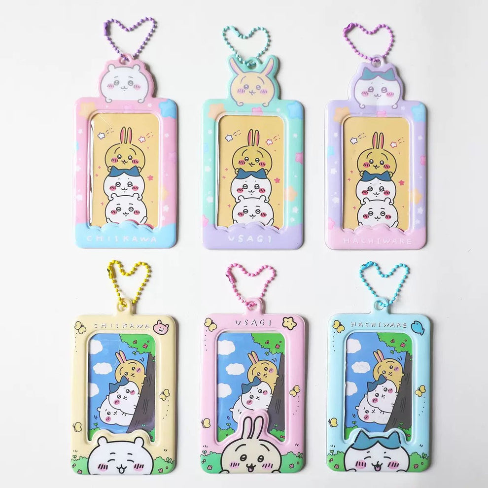 Japanese Cartoon Chiikawa Lovely Card Badge Holder | ChiiKawa Hachiwar ...
