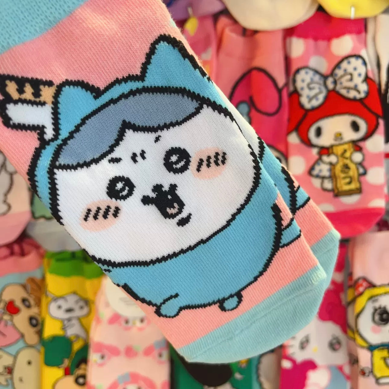 Japanese Cartoon Chiikawa Short Boot Socks | Kawaii Colourful Comic St ...