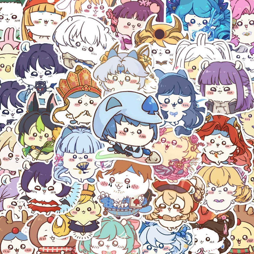 Japanese Cartoon ChiiKawa | Anime Characters Sticker Set - 63 Pieces ...