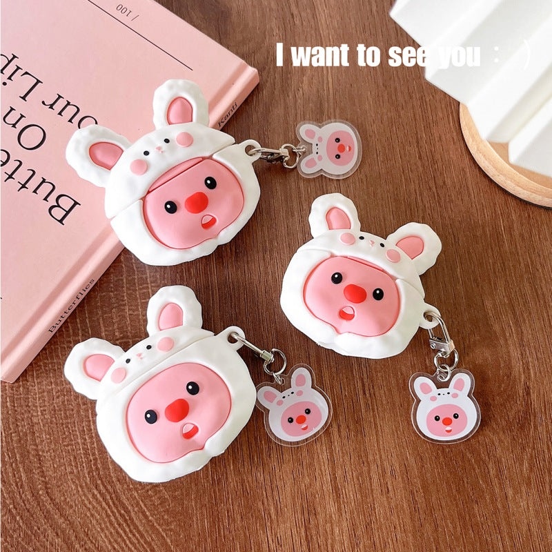 Korea Cartoon Cute Loopy | Loopy with Rabbit Hat - AirPods AirPodsPro ...